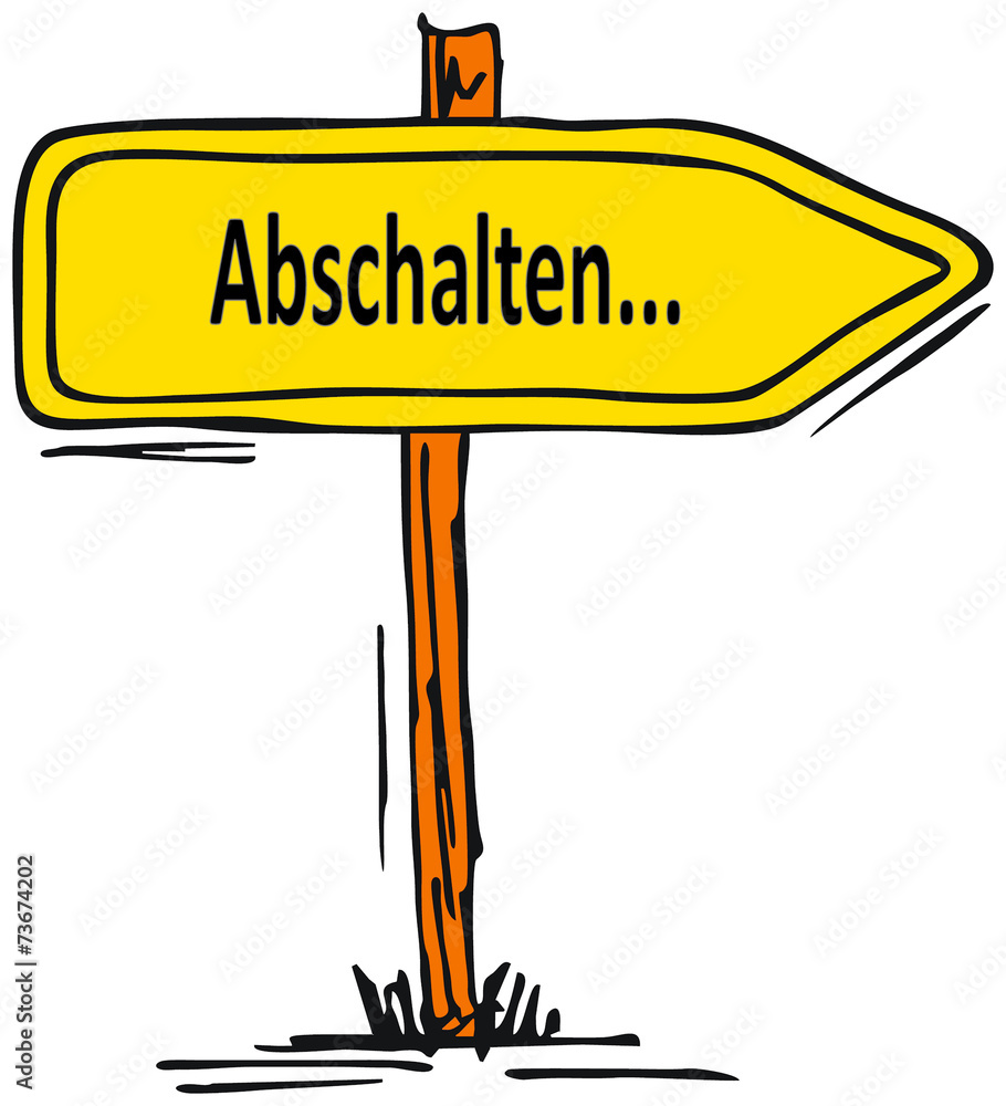 abschalten...no stress... Stock-Illustration | Adobe Stock