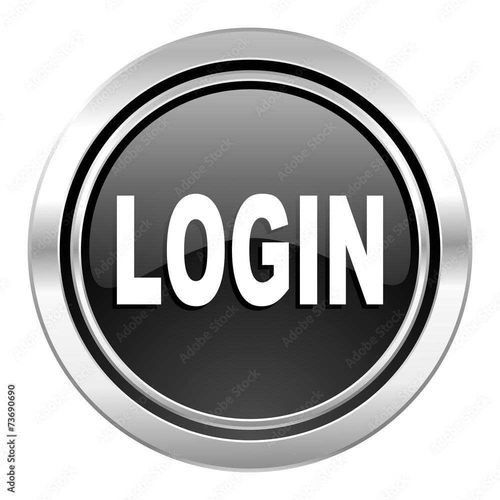 Black Login Button