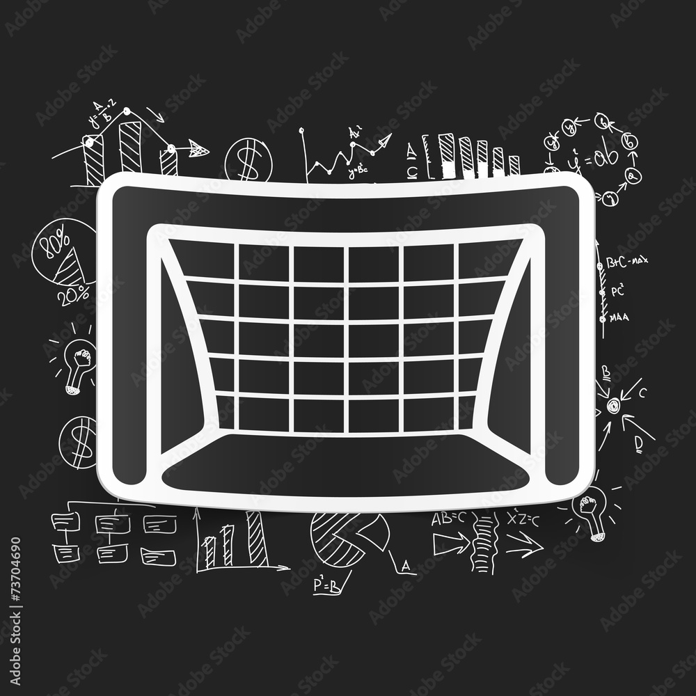 Drawing business formulas: gate Stock Vector | Adobe Stock