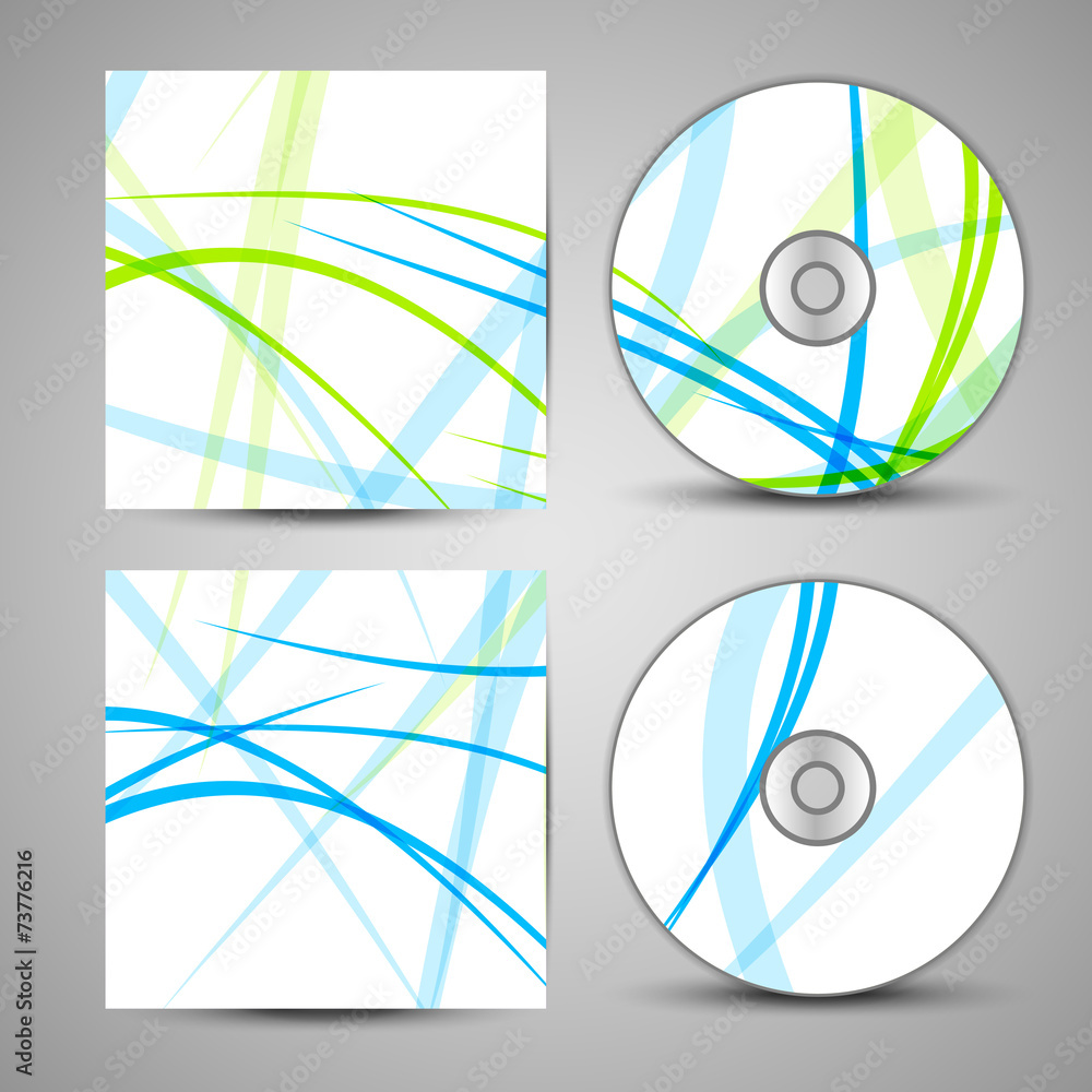 Vector cd cover set for your design Stock Vector | Adobe Stock