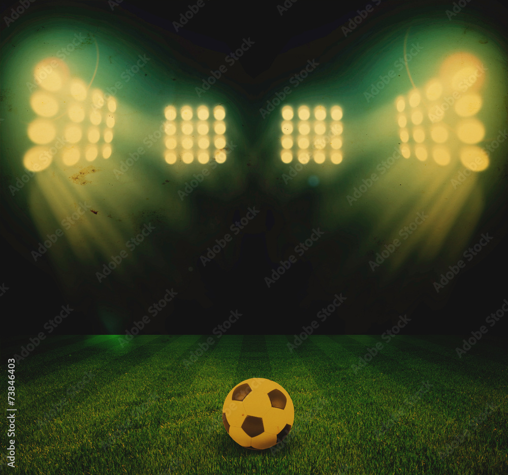 stadium lights at night and stadium Stock Photo | Adobe Stock