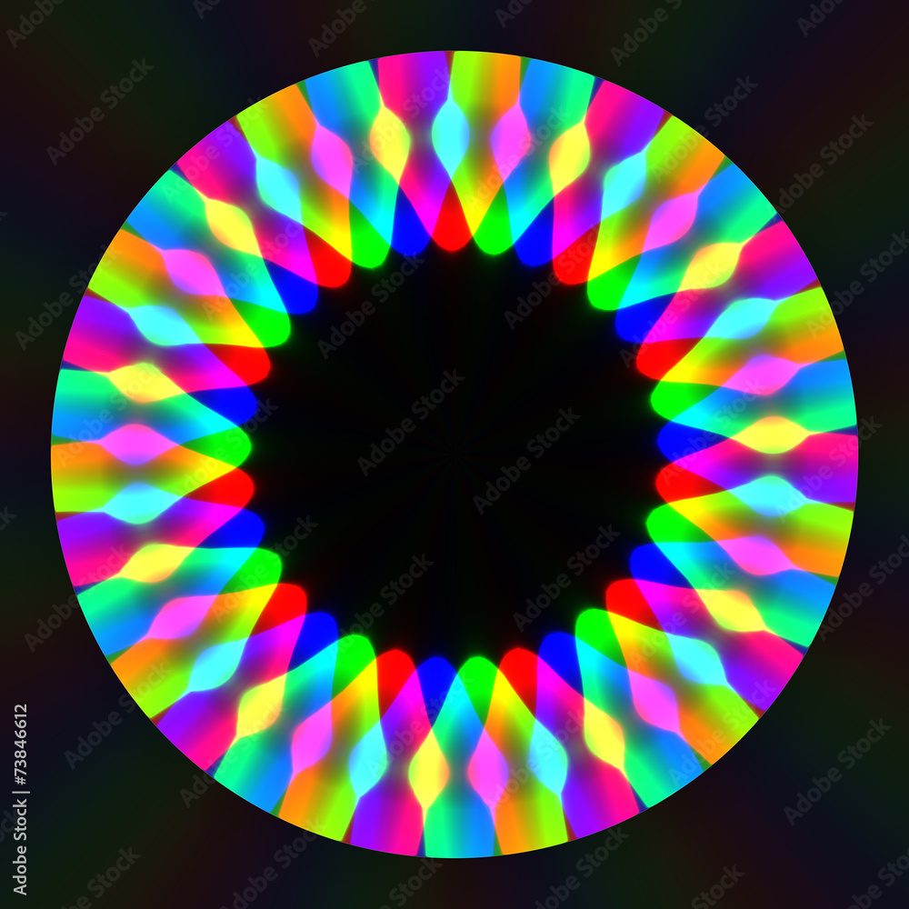 Rainbow waves generated texture Stock Illustration | Adobe Stock