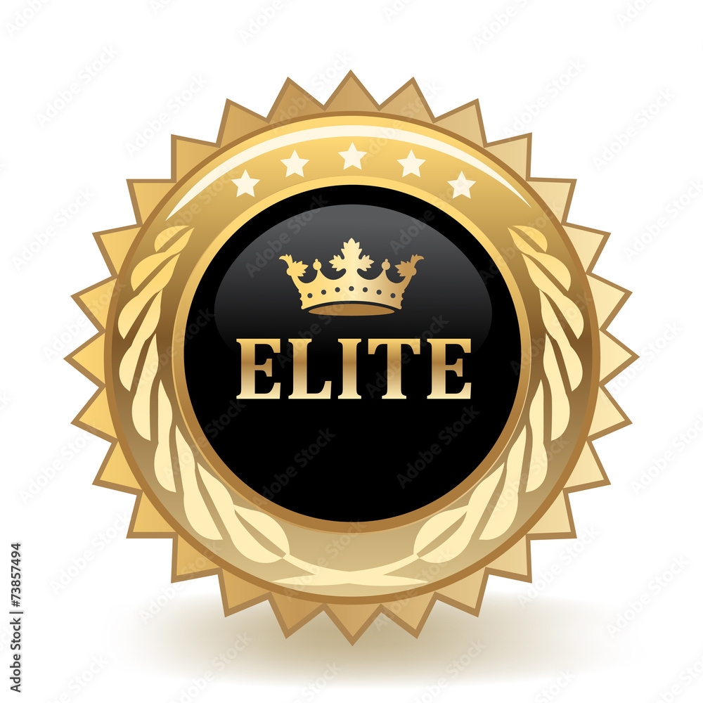 Elite Badge Stock Illustration | Adobe Stock