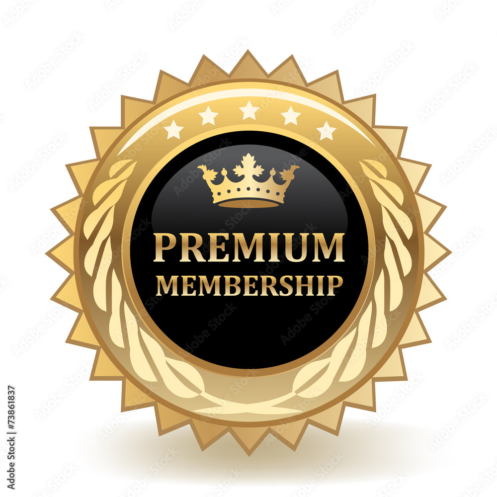 Premium Membership Badge Stock-Illustration | Adobe Stock