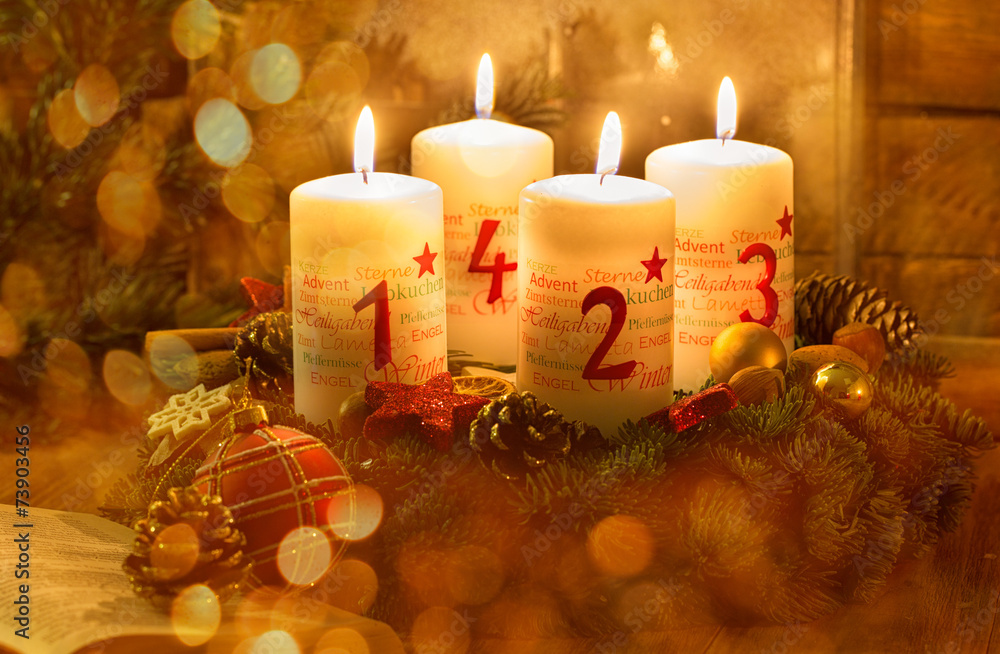 vierter advent Stock-Foto | Adobe Stock