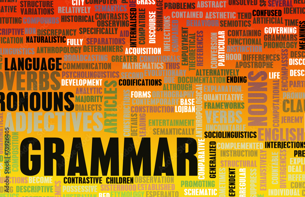 Grammar Stock Illustration | Adobe Stock