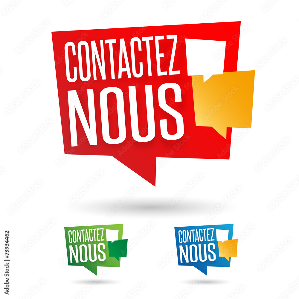 Contactez nous Stock Vector | Adobe Stock