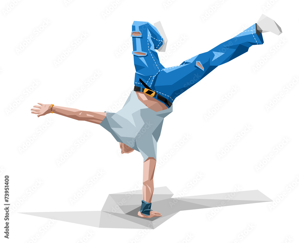 breakdancing Stock Vector | Adobe Stock
