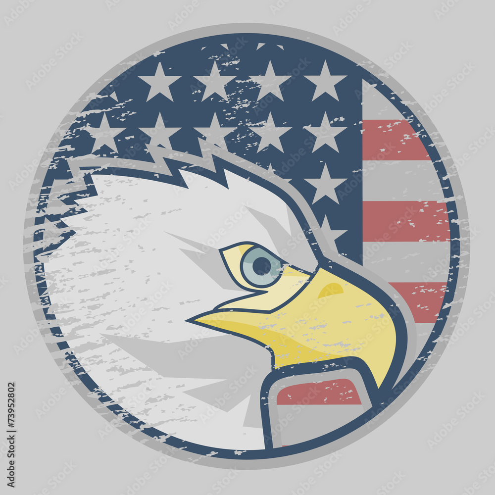 Eagle American icon Stock Vector | Adobe Stock