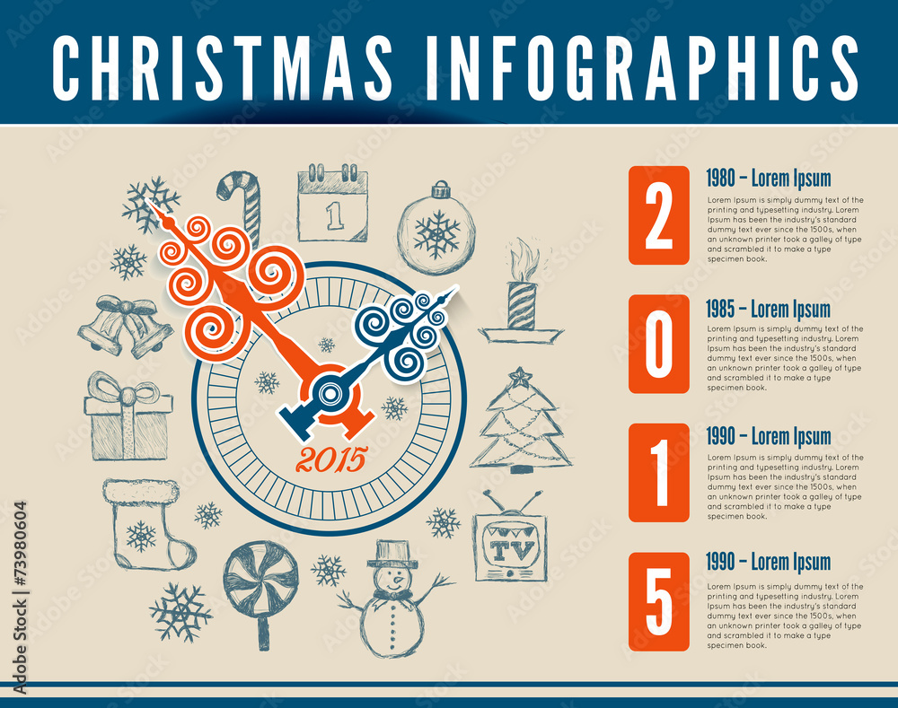 Christmas infographics Stock Illustration | Adobe Stock
