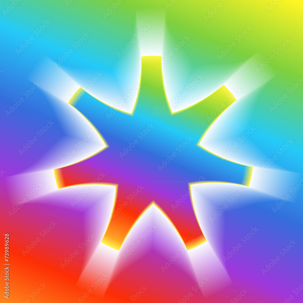 star-effect-volume-rainbow-gradient-background Stock Vector | Adobe Stock