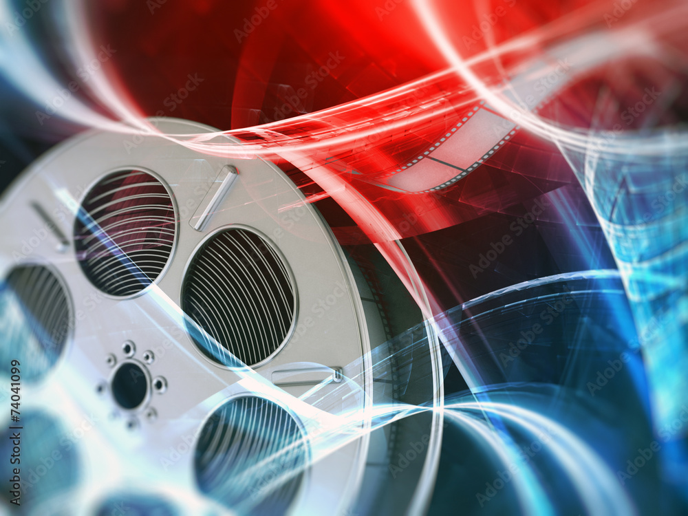Film reel background Stock Illustration | Adobe Stock