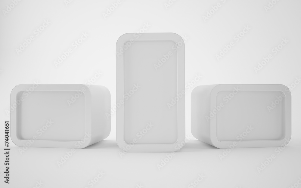 Group of chamfer boxes Stock Photo | Adobe Stock