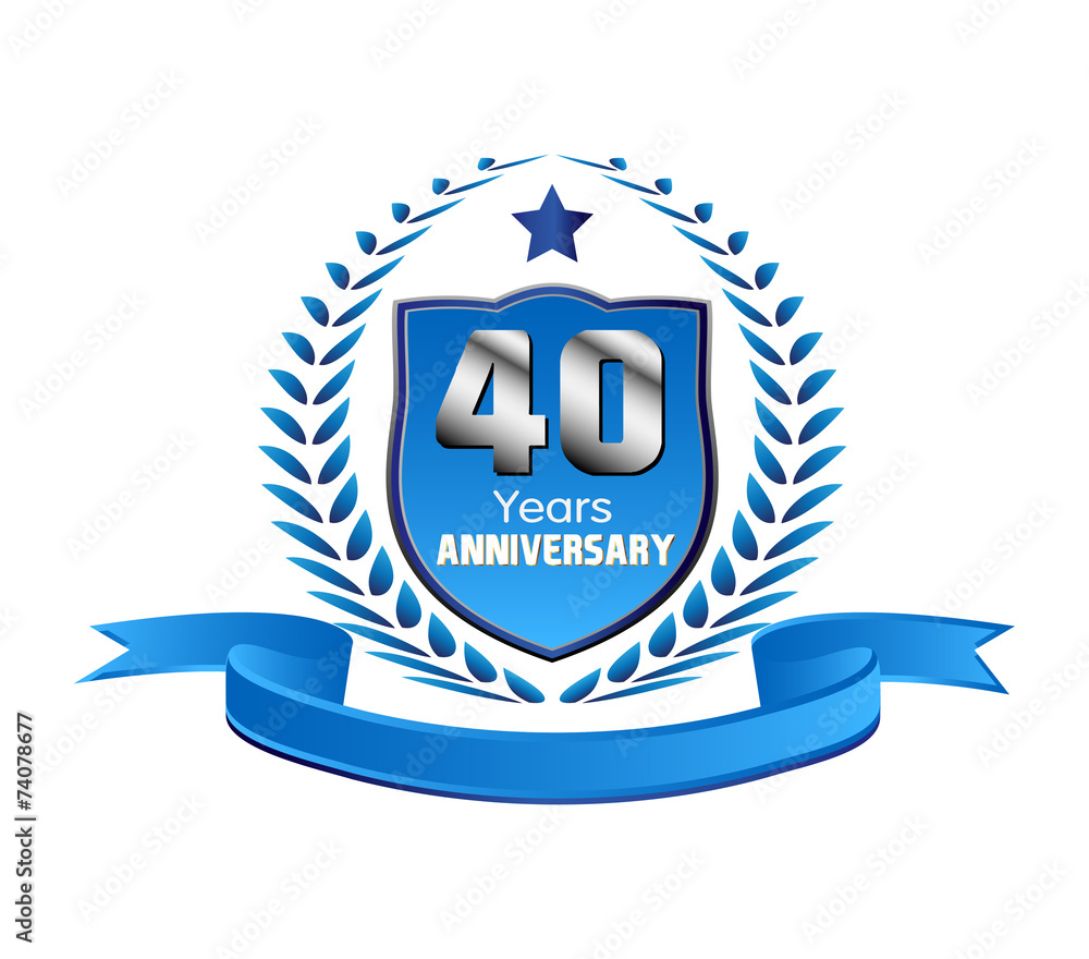 40 years Anniversary Stock Vector | Adobe Stock