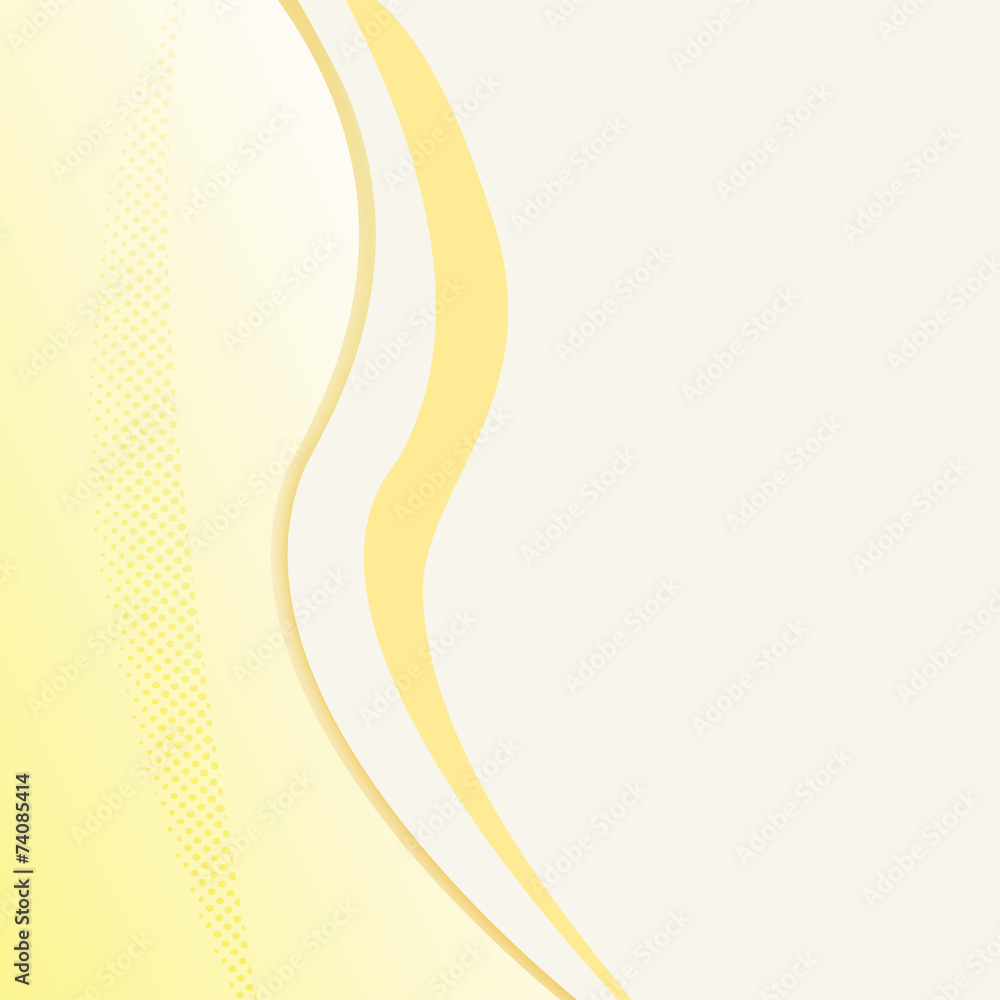 abstract yellow background with wave swoosh shapes Stock Vector | Adobe ...