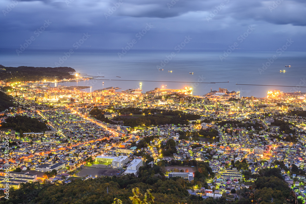 Otaru, Japan Cityscape at Ishikari Bay Stock Photo | Adobe Stock