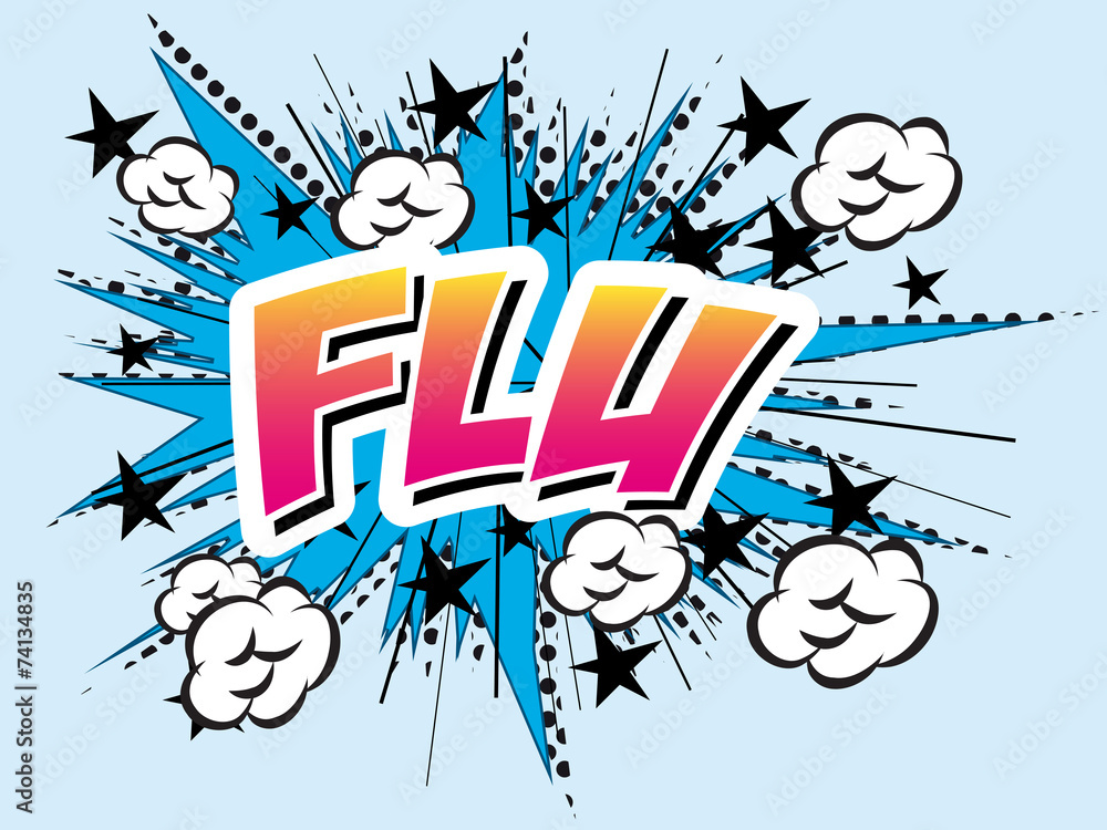 Vecteur Stock FLU comics | Adobe Stock