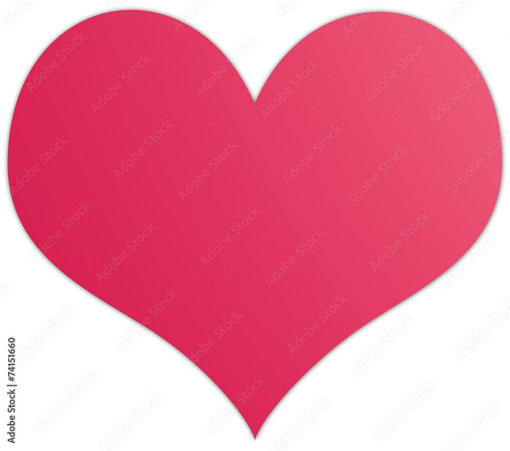 Herz - rosa Stock-Illustration | Adobe Stock