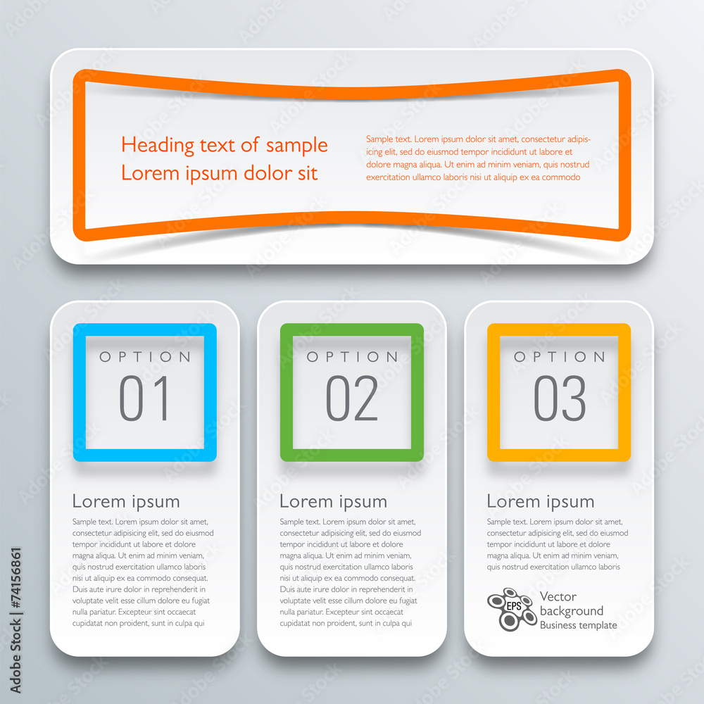 Infographics Web Banner & Label Design Stock Vector | Adobe Stock