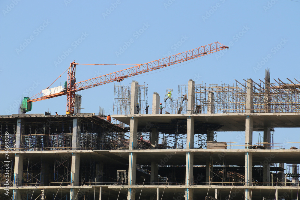 Crane construction Stock Photo | Adobe Stock