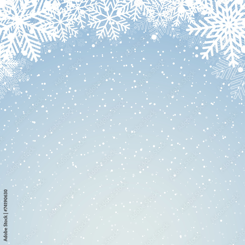 Winter background Stock Vector | Adobe Stock