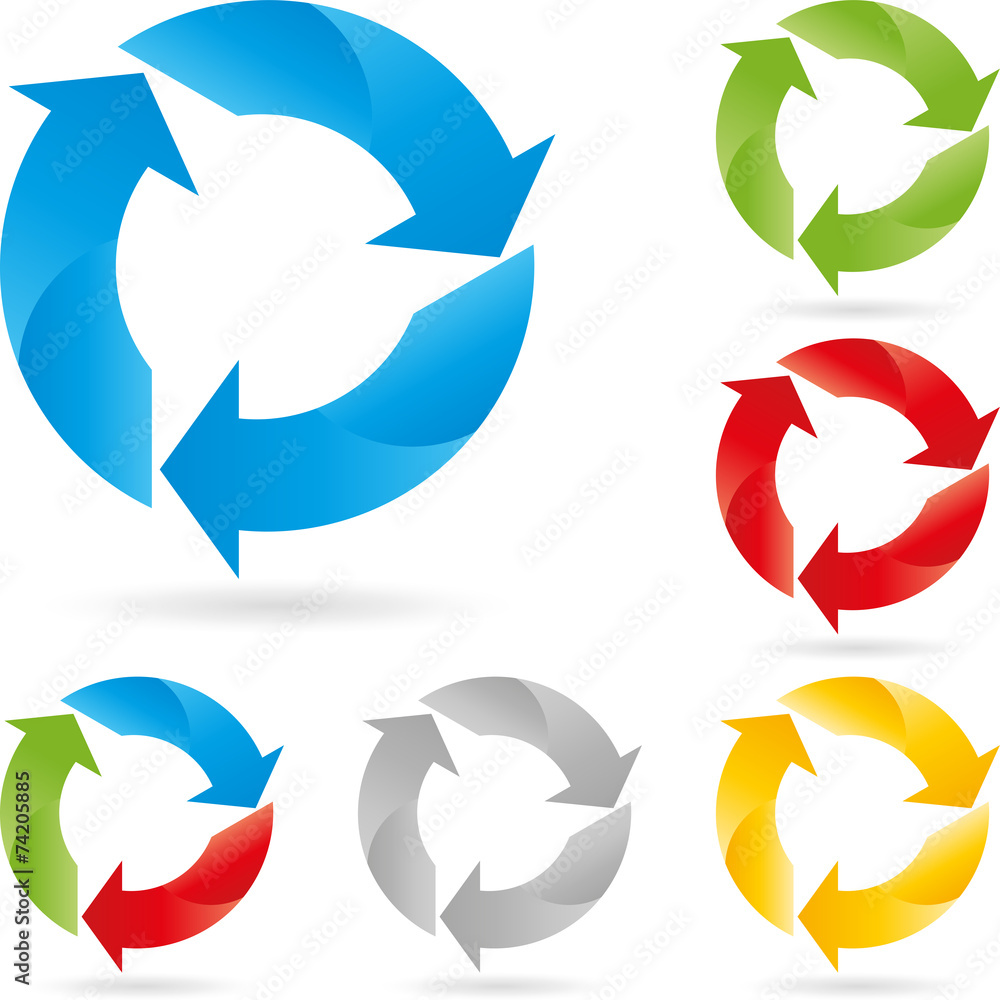 Recycling Zeichen, Logo, Pfeile, Eco vector de Stock | Adobe Stock
