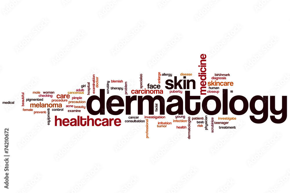 Poster Dermatology word cloud – Wall Art | UkPosters