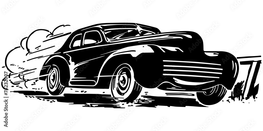 Speeding Car vector de Stock | Adobe Stock Speeding Car vector de Stock | Adobe Stock