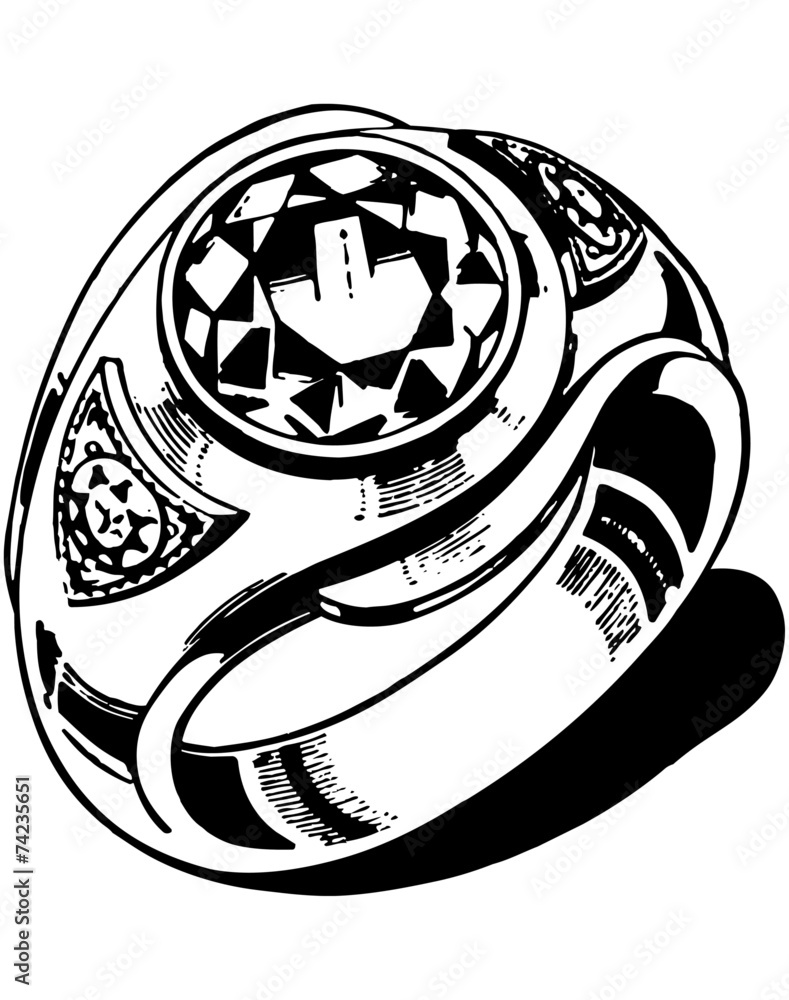 Mens Ring Stock Vector | Adobe Stock