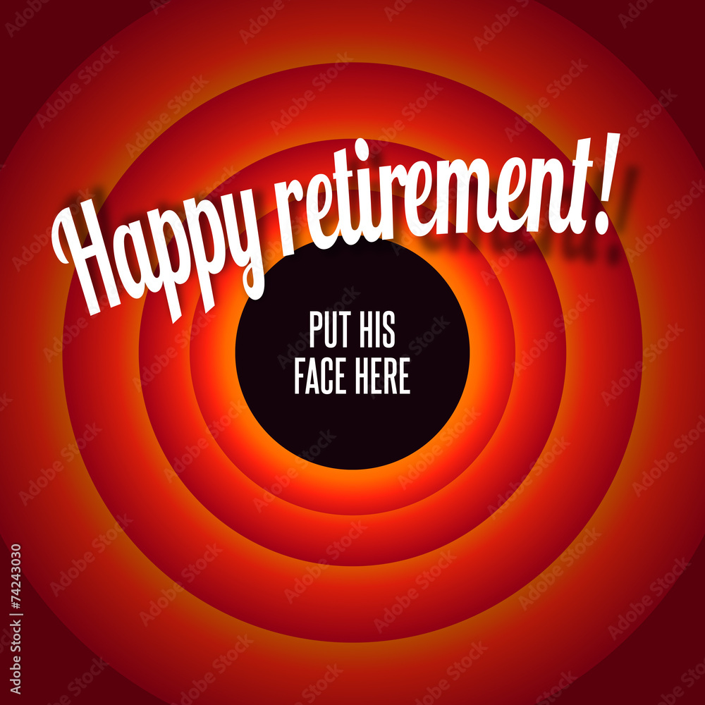 Happy retirement ! Stock Vector | Adobe Stock
