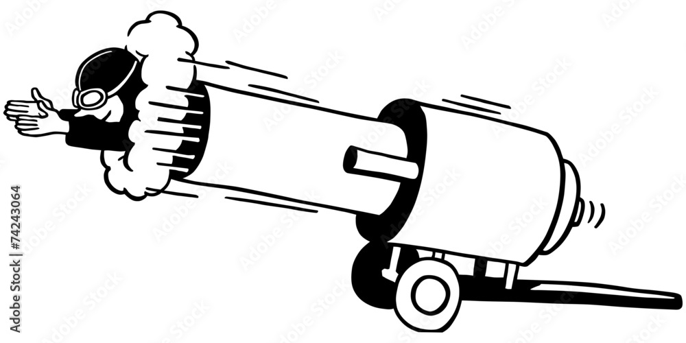 Cannon Man Stock Vector | Adobe Stock