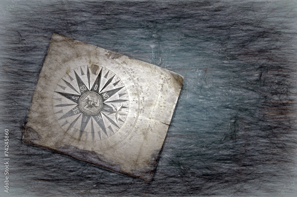 old map - illustration based on own photo image Stock Illustration ...