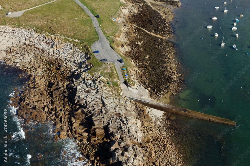Lampaul-Plouarzel , Bretagne Finistère vue du ciel Photos | Adobe Stock