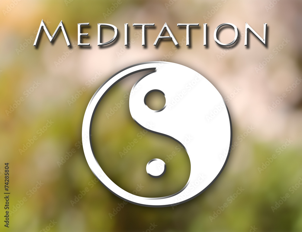 yin yang symbol meditation background Stock Illustration | Adobe Stock