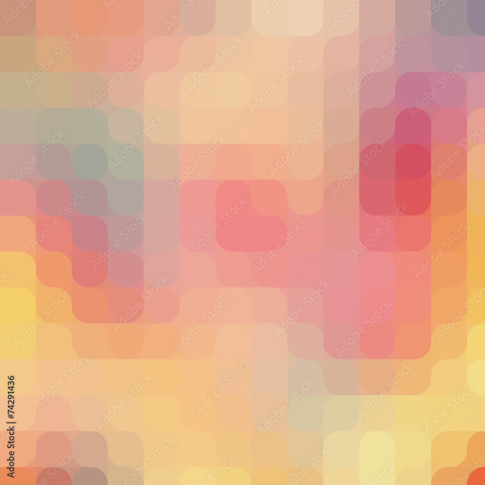 Round pixel art pattern. Colorful modern background Stock Illustration ...