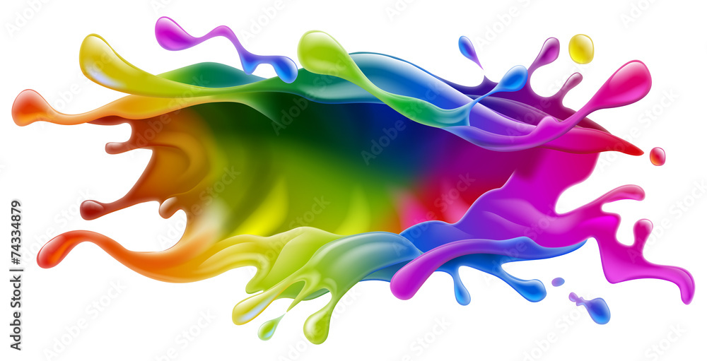 Paint splash design Stock Vector | Adobe Stock