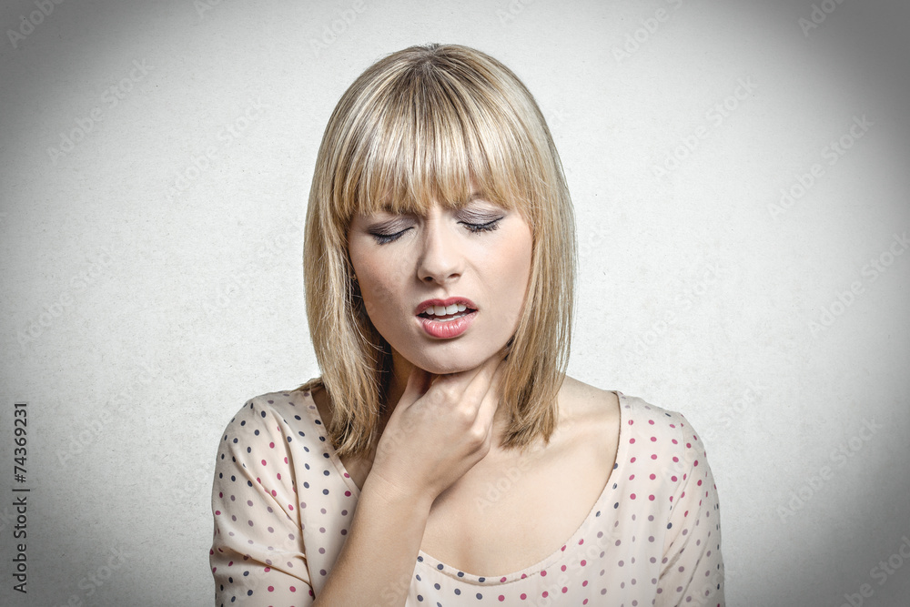 Halsweh Stock-Foto | Adobe Stock