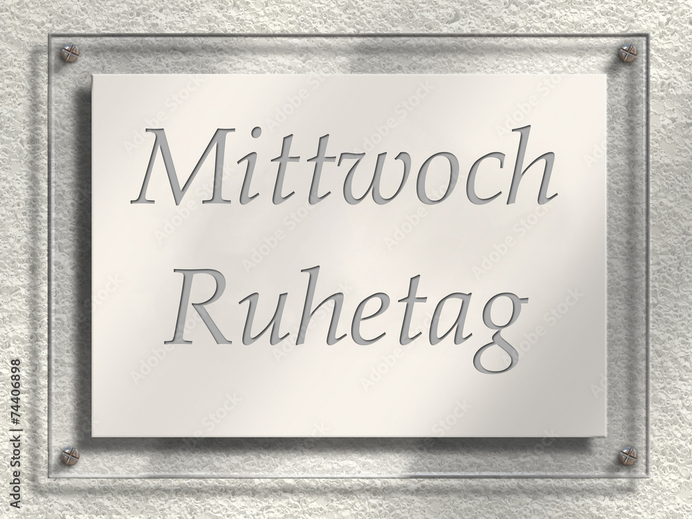 Ruhetag Mittwoch Stock-Illustration | Adobe Stock