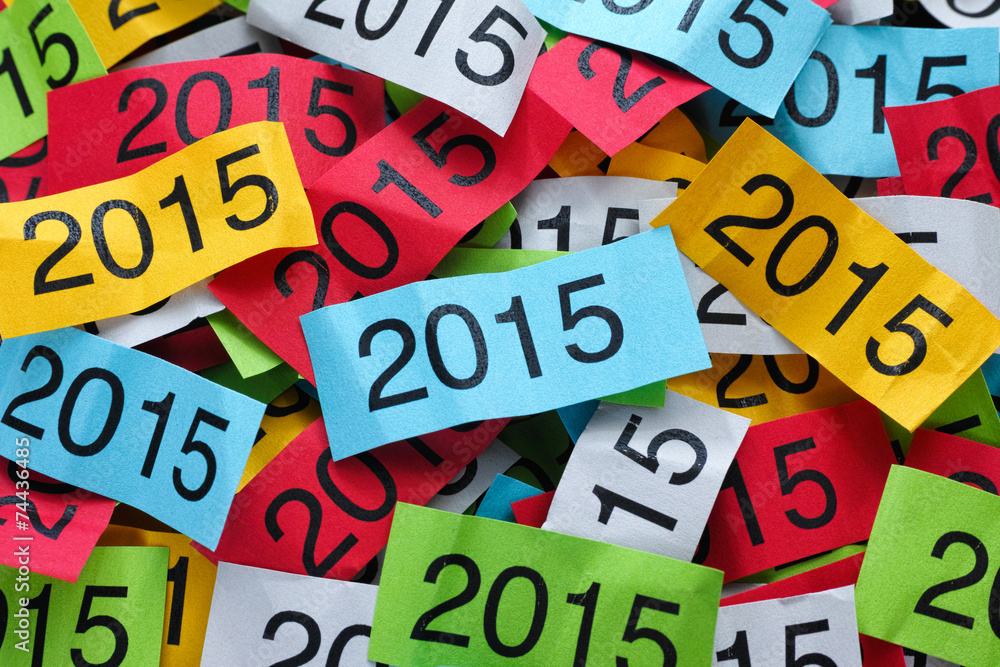 Year 2015 colorful paper background | Uwalls.co.uk