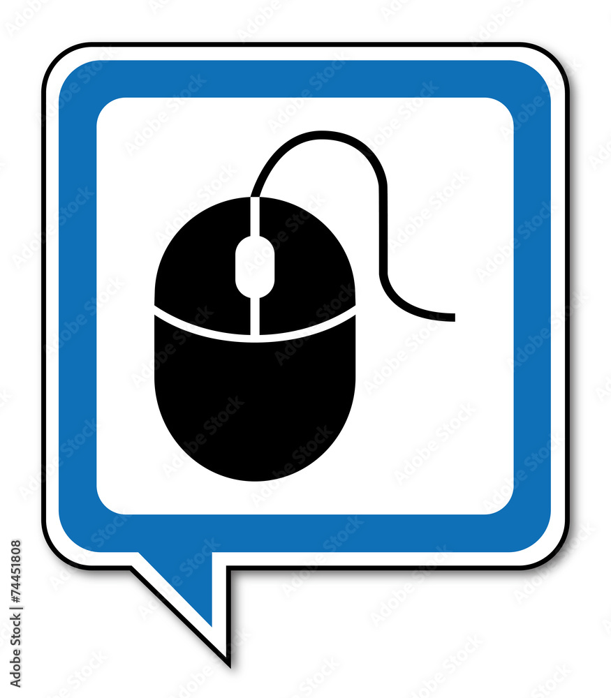 Logo souris ordinateur. vector de Stock | Adobe Stock