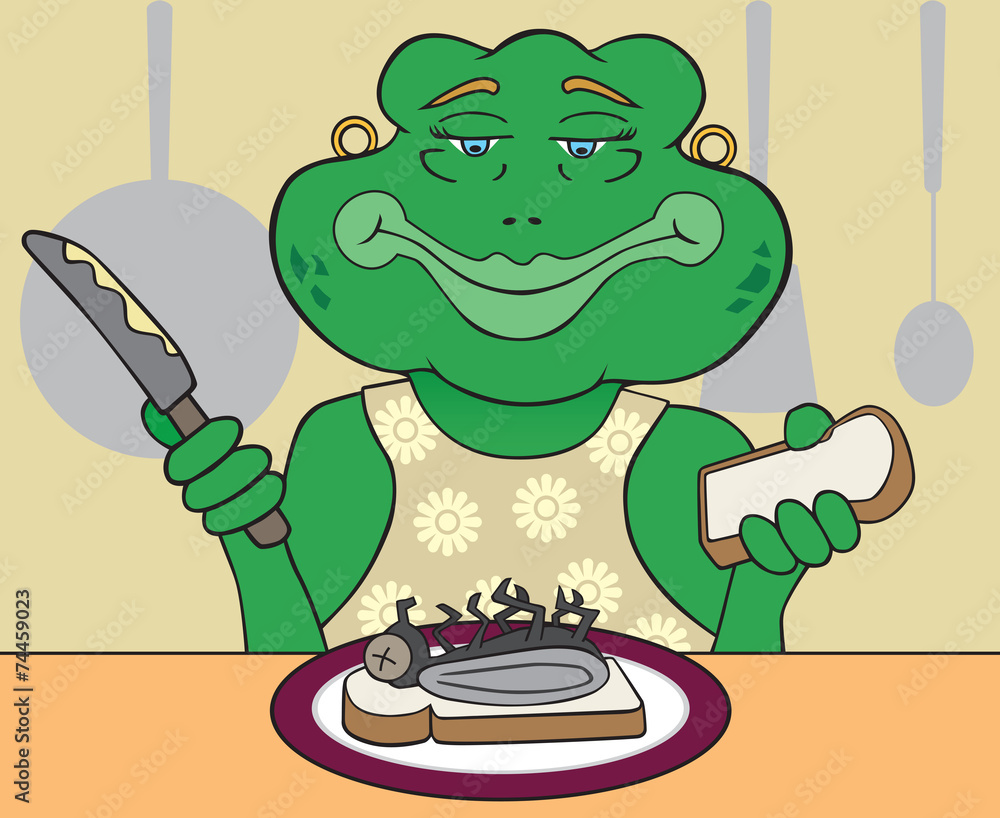 Frog Mom Stock Vector | Adobe Stock