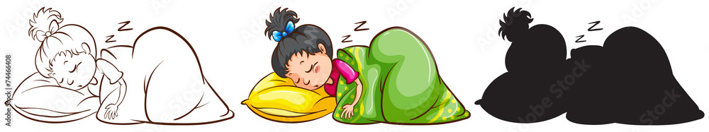 Sleep Stock Vector | Adobe Stock