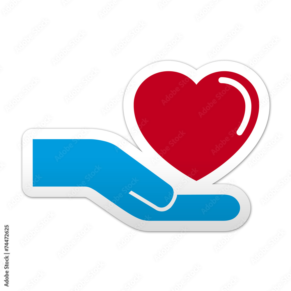 Pegatina simbolo amor Stock Illustration | Adobe Stock