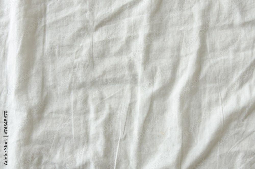 White Wrinkled Fabric Texture Stock Photo | Adobe Stock