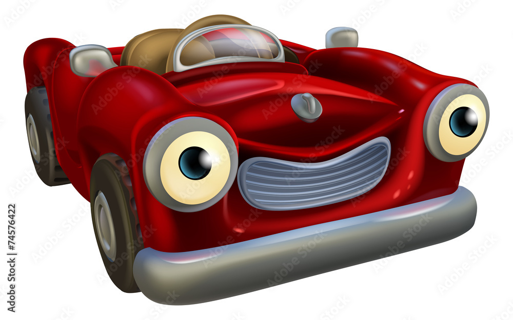 Cartoon car character Stock Vector | Adobe Stock