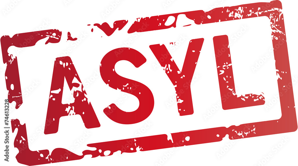 roter stempel asyl Stock-Vektorgrafik | Adobe Stock