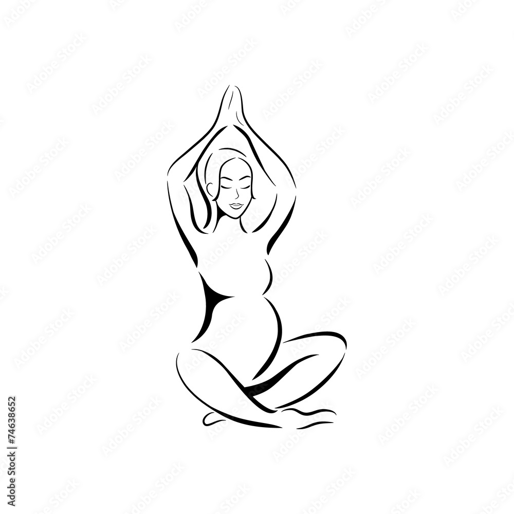 Yoga For Pregnant Woman Stock Vektorgrafik Adobe Stock yoga-for-pregnant-woman-stock-vektorgrafik-adobe-stock
