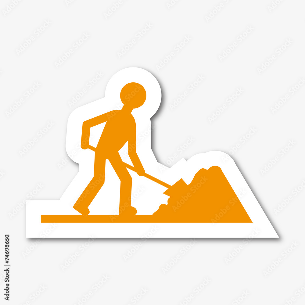 Logo chantier. Stock Vector | Adobe Stock