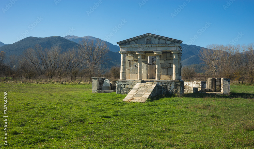 Temple of Poseidon at Ancient Mantineia, Arcadia, Peloponnese, G Stock ...