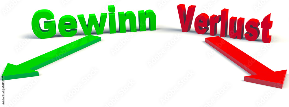 Gewinn Verlust Stock-Illustration | Adobe Stock